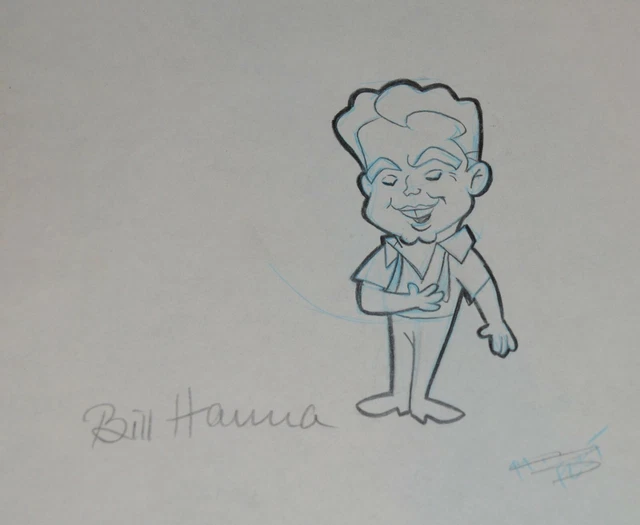 HANNA-BARBERA ORIGINAL DRAWING! Bill Hanna Drawing Signed By Him ...