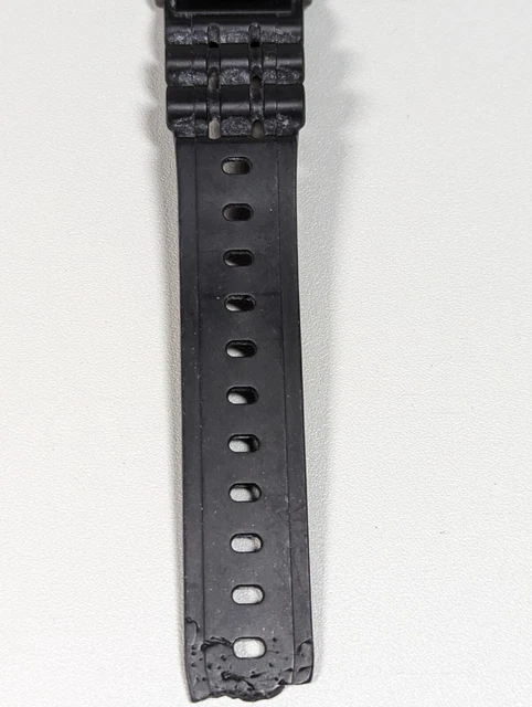 CASIO ILLUMINATOR DIGITAL Day Date Alarm Timer Black Case Silicone Band ...