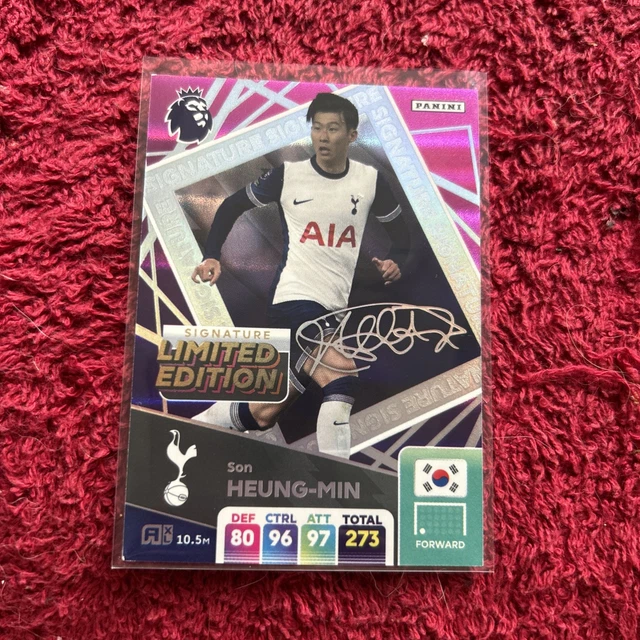 PANINI SON HEUNG-MIN Limited Edition Silver Signature Signed Card £7.58 ...
