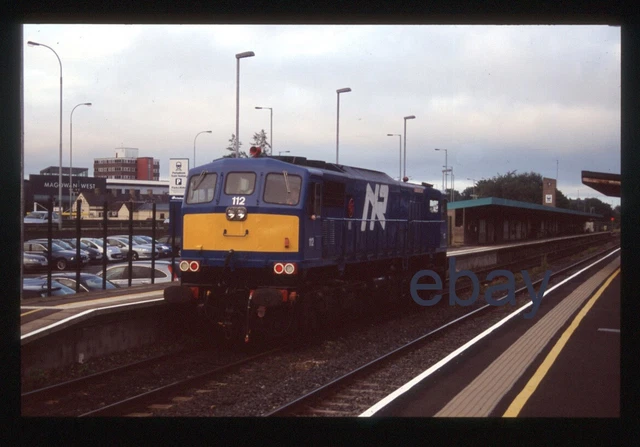 ORIGINAL 35MM SLIDE - Irish Railways - NIR 112 at Portsdown station 4.9 ...