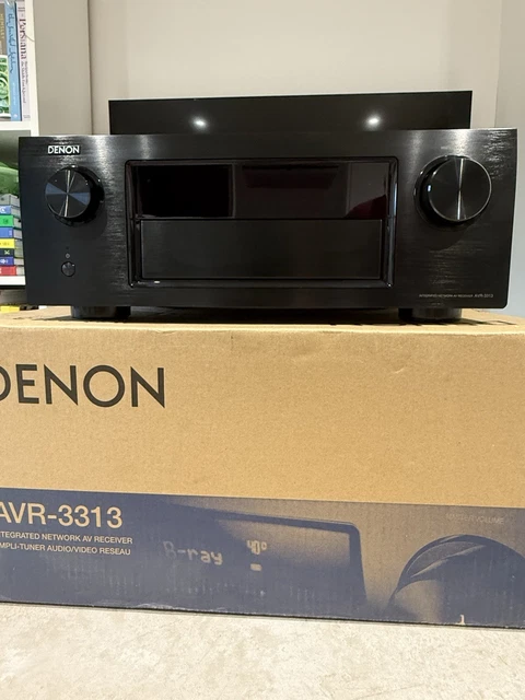 DENON AVR-3313 HOME Cinema 7.2 3D 4k AV Receiver 9x HDMI iPhone Airplay ...
