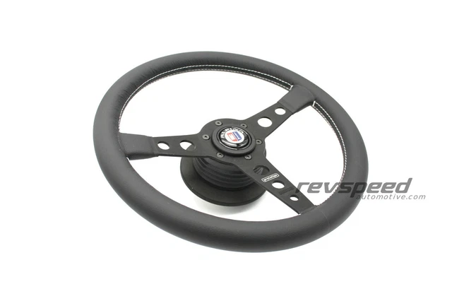 MOMO PROTOTIPO 370 Steering Wheel Kit with ALPINA Horn Button for BMW 3 ...