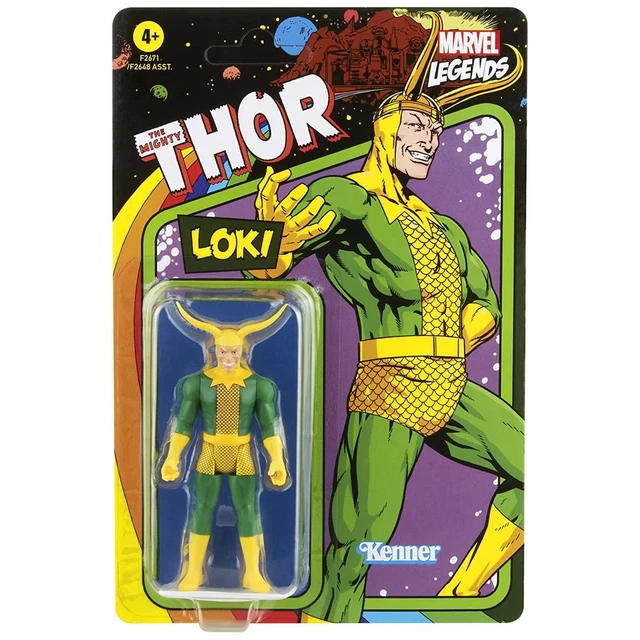 THOR LOKI ACTION Figure Collectible Retro Comic Posable Marvel Legends ...