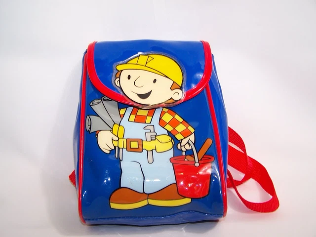 BOB THE BUILDER Backpack Youth Small Size Vinyl Canvas Adj Straps $34. ...