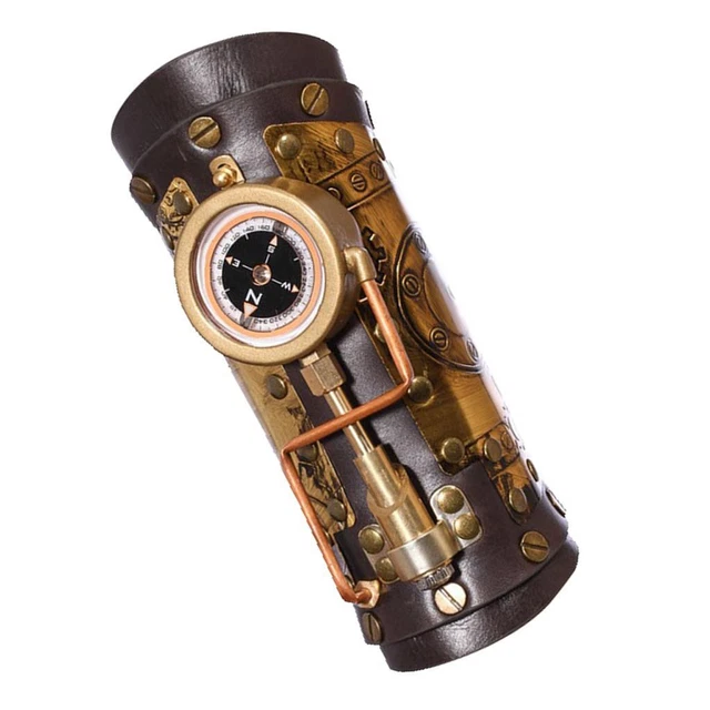 STEAMPUNK ARM SLEEVE with Compass Props Arm Bracer for Cosplay Carnival ...
