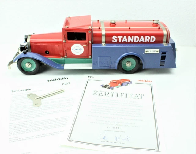 MÄRKLIN METALL 1993 Tankwagen 1107 L, limitierte Auflage mit Zertifikat ...
