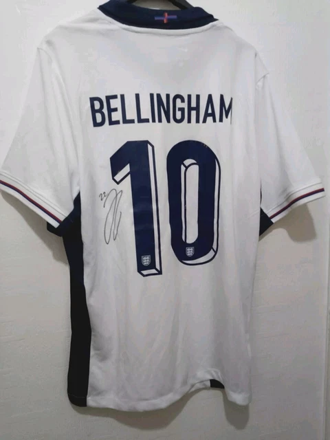 JUDE BELLINGHAM SIGNED England Shirt 2024 with C.O.A £119.99 - PicClick UK