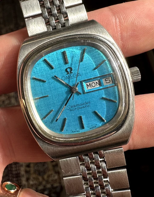 OMEGA SEAMASTER AUTOMATIC Watch 35mm Custom Blue Dial Vintage £700.00 ...