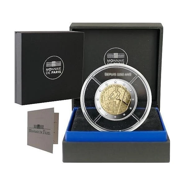FRANCE 2023 2 Euro coin Rugby World Cup Proof BE IN BOX + COA £43.10 ...