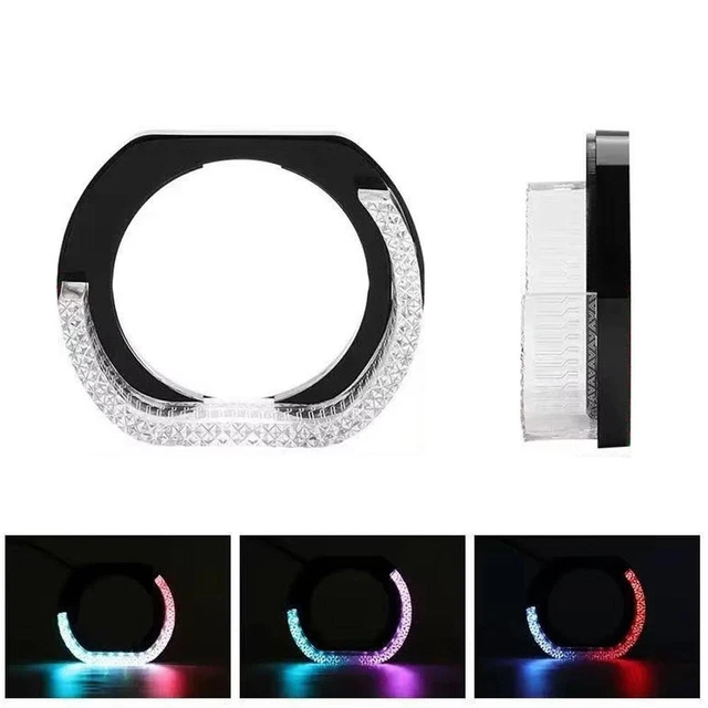 2PCS RGB LED Angel Eyes 5D Crystal Mask Turn Singal Light Halo Rings ...