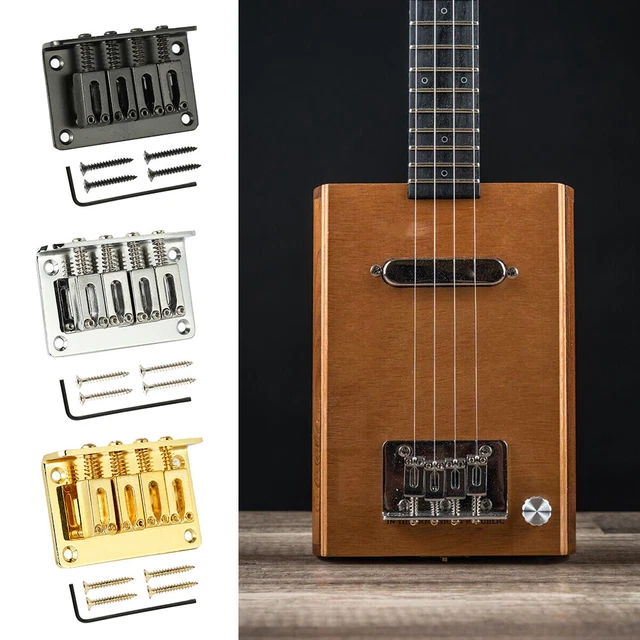 4 STRING GUITAR Tailpiece Musical Instrument Guitar Saddle Tailpiece ...