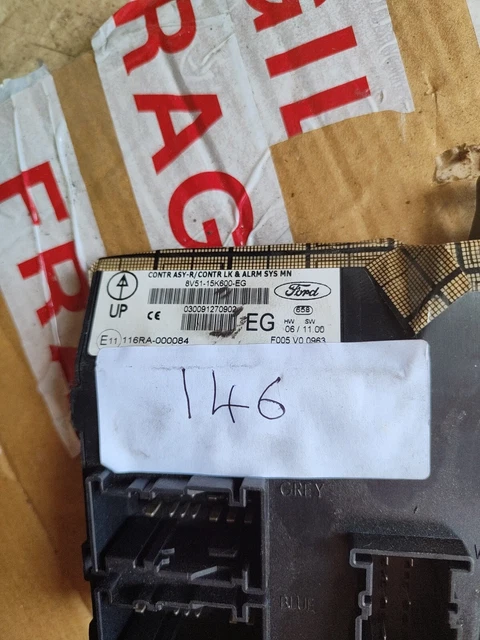 FORD FIESTA MK7 2009-2012 Petrol Bcm Body Control Module Unit 8V51 ...