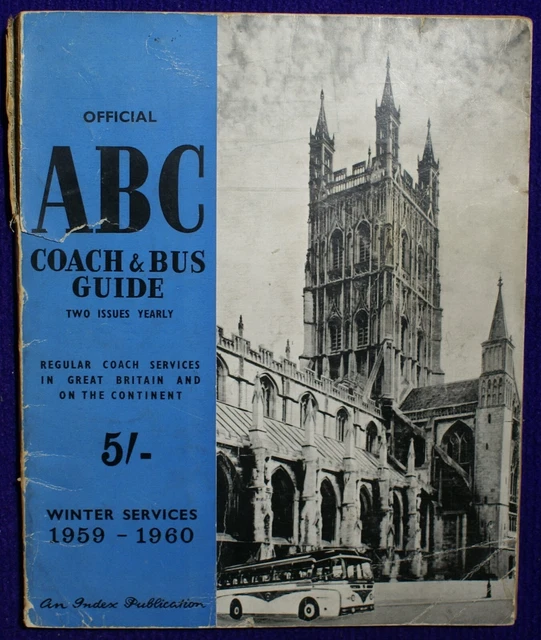 ABC BUS COACH Timetable Guide Map Great Britain Continent Winter ...