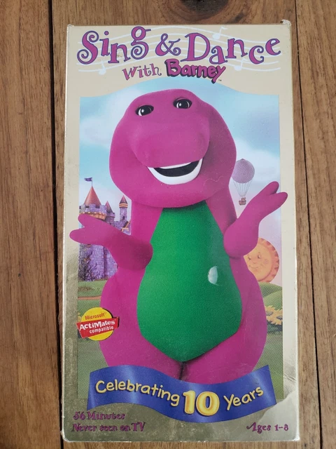 SING AND DANCE With Barney VHS Cassette Tape Vintage Purple Dinosaur £4 ...