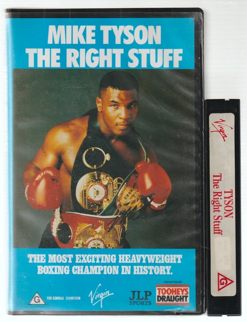 RARE BETA VIDEO Tape MIKE TYSON THE RIGHT STUFF Big Box Ex-Rental ...