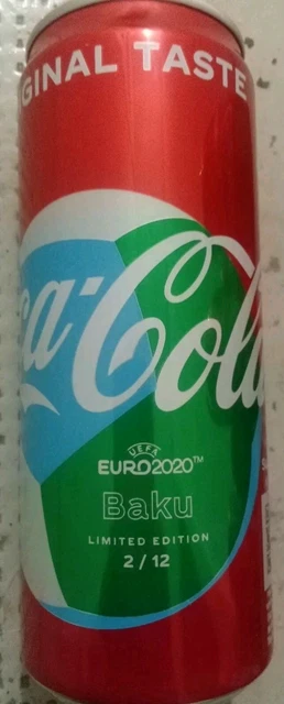 COCA COLA ORIGINAL Taste - Full Can 33 Cl - Euro 2020 Limited Edition ...