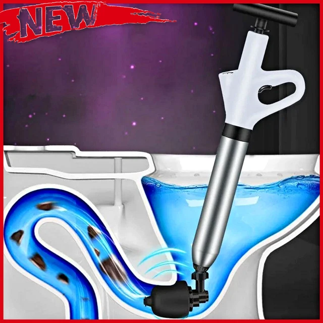 BATHROOM TOILET PIPE Drain Pressure Plunger Powerful Clog Remover ...