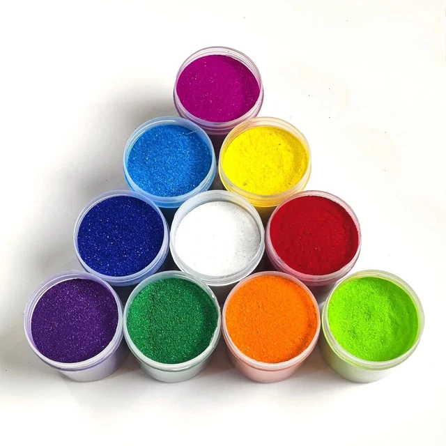 RANGOLI COLOURS POWDER Pack Assorted Diwali Indian Rangoli Art Colour ...