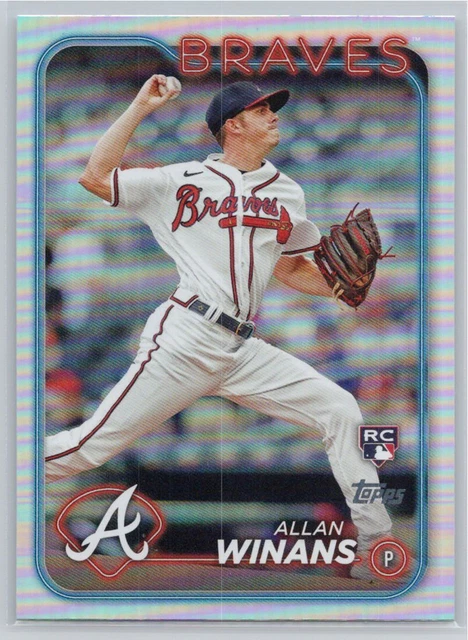 2024 TOPPS #494 Allan Winans feuille arc-en-ciel Atlanta Braves RC EUR ...