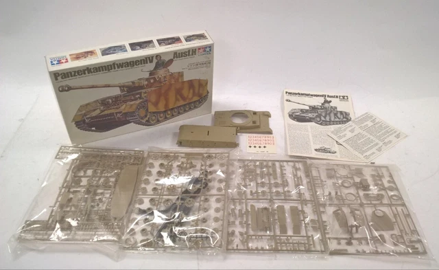 TAMIYA PANZERKAMPFWAGENIV PANZERMODELL Maßstab 1/35 Militär Miniatur ...