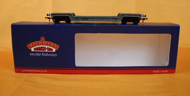 BACHMANN 33-901D OO Gauge/1:76 Scale Bogie Well Wagon BR Grey - Boxed £ ...