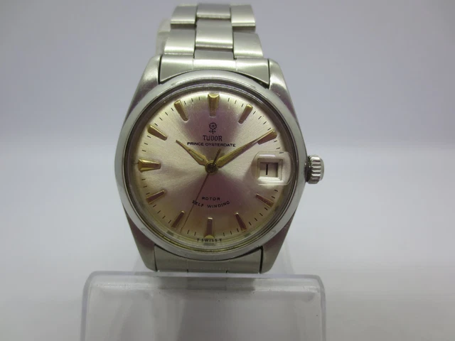 VINTAGE TUDOR PRINCE Oysterdate Small Rose Stainless Steel Automatic ...