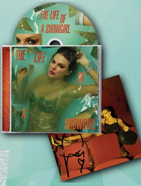 TAYLOR SWIFT - The Life of a Showgirl CD + Hand Signed Photo 4 $154.22 ...