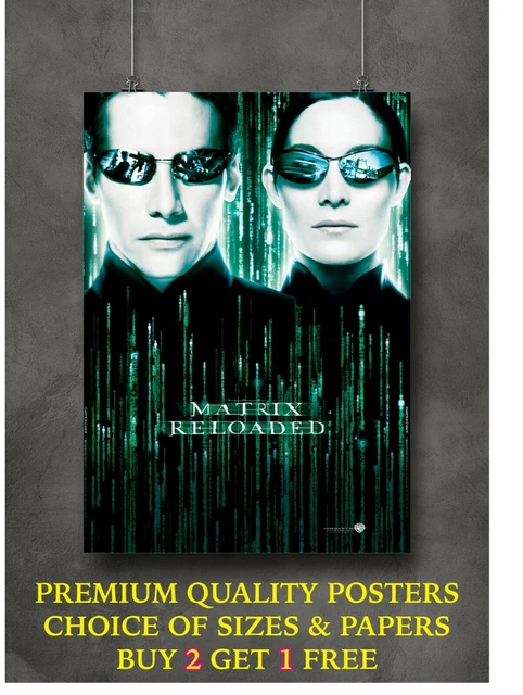 THE MATRIX RELOADED Classic Movie Art Large Poster Print Gift A0 A1 A2 ...