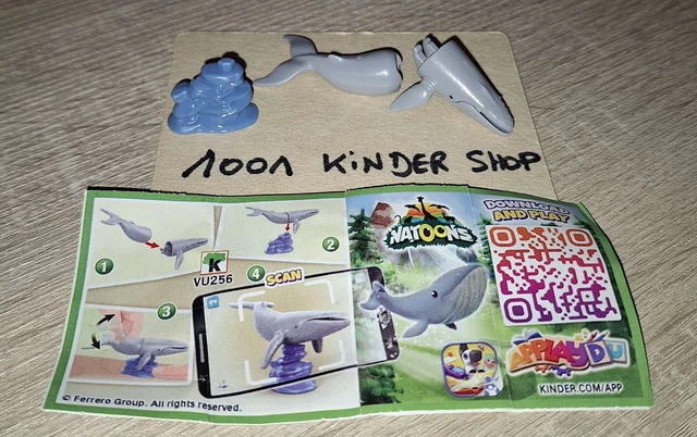 KINDER NATOONS 'VD' Vu 256 Vu256 Whale Wal Baleine + Bpz 03.2021 EUR 1 ...