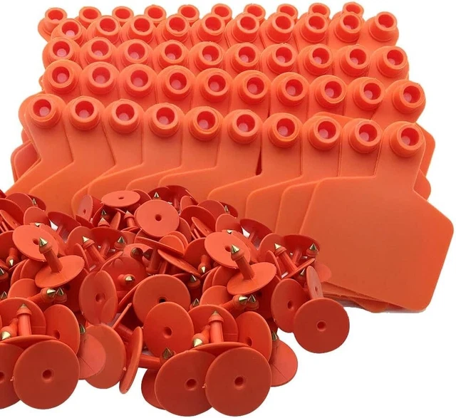 LIVESTOCK BLANK EAR Tags for Cattle Cows Sheep Pig Goats, 100 Pieces ...
