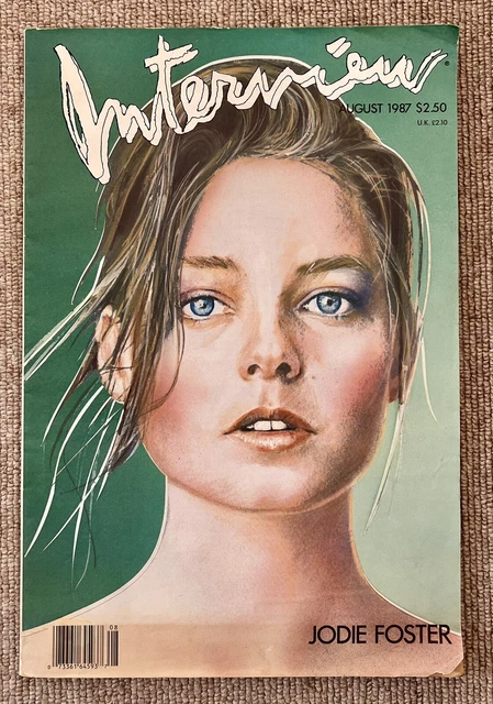 VINTAGE 1987 AUGUST Interview Magazine Jodie Foster / Christy ...