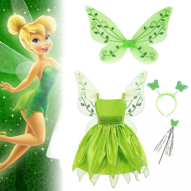 HALLOWEEN KIDS CHILDREN Tinkerbell Fairy Pixie Girls Princess Cosplay ...