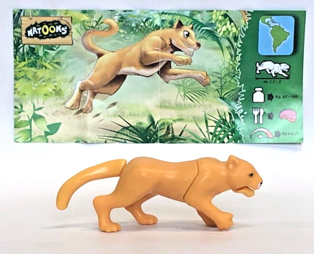 KINDER SURPRISE NATOONS COUGAR / PUMA - DV049 + BPZ Paper - Natoons ...