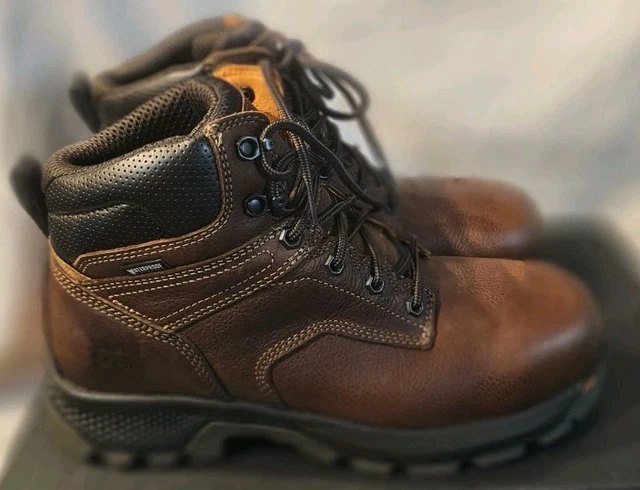 TIMBERLAND PRO TITAN EV 6" WP CT Work Boot Brown Men SZ 9.5 New With ...