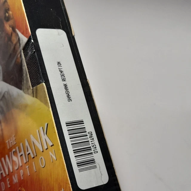 NEW SEALED VHS The Shawshank Redemption PAL Tim Robbins Morgan Freeman ...