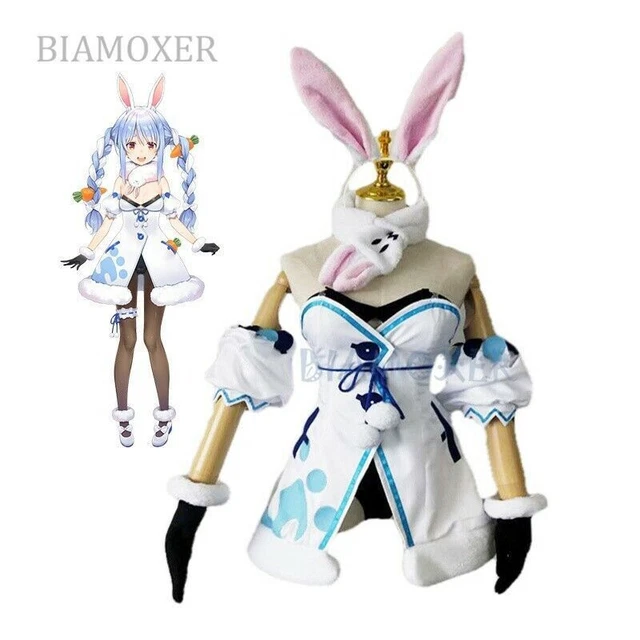 VTUBER HOLOLIVE USADA Pekora SJ Lovely Dress Uniform Cosplay Costume ...