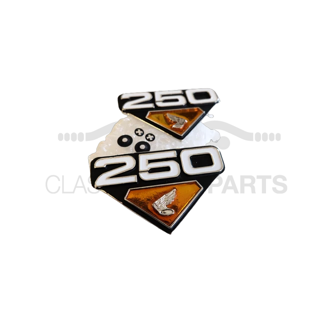 HONDA CB 250 K B G Emblem Set Seitendeckel Diamant Side Cover Diamond ...