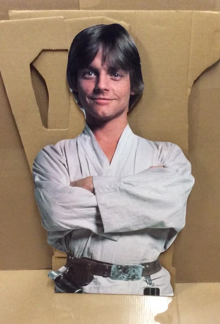 STAR WARS CUT Out Life Size Standee Luke Skywalker VINTAGE NEW $100.00 ...
