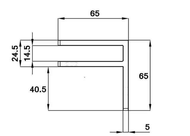STAINLESS STEEL WALL to Glass Balustrade Stiffener / Clamp 10-12mm ...