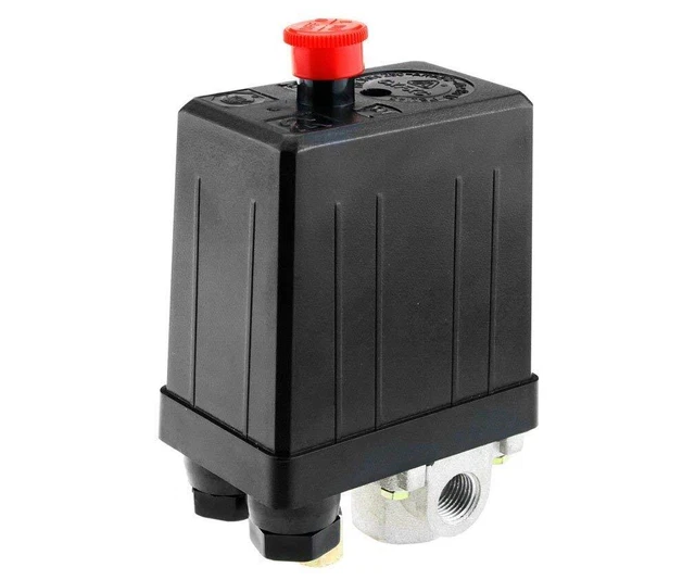 SINGLE PHASE AIR Compressor Pressure Switch 4 Port Manifold 175Psi $21. ...