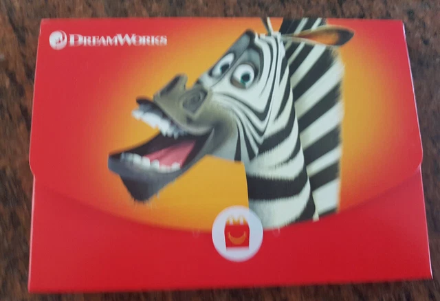 DREAMWORKS MCDONALDS HAPPY Meal Spielzeug-Zebra 2022 NEU/Versiegelt EUR ...