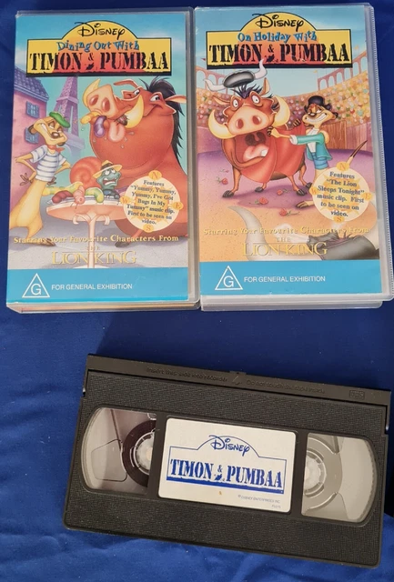 DISNEY TIMON AND Pumbaa VHS x2 $15.00 - PicClick AU