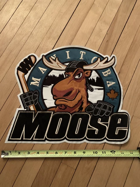 MANITOBA MOOSE JERSEY Crest Patch IHL Authentic Vintage Original $30.00 ...