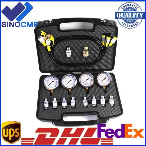 10/25/40/60MPA HYDRAULIC PRESSURE Gauge Test Kit For Komatsu CAT CASE ...