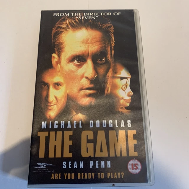 THE GAME VHS Video Tape Michael Douglas, Sean Penn, Deborah Kara Unger ...