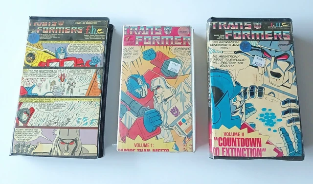 TRANSFORMERS VOL 1 2 4 VHS Lot Animation FHE Vintage. £52.69 - PicClick UK