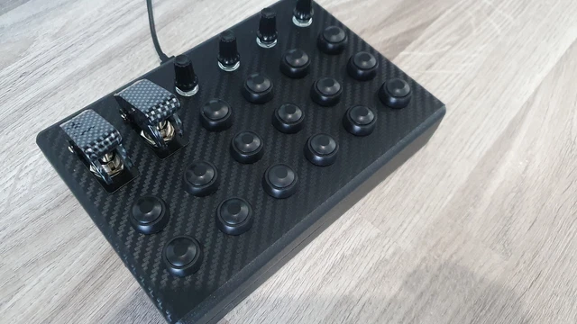 BUTTON BOX FOR PC/consoles sim racing/flight/sim/ets2 programmable ...