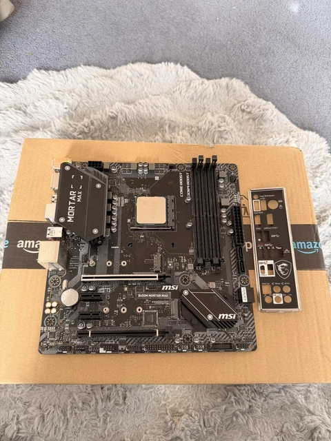 MSI B450M MORTAR Max AMD AM4 Micro ATX(mATX) Motherboard DDR4 £60.00 ...