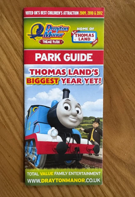 DRAYTON MANOR 2013 Park Map £2.80 - PicClick UK