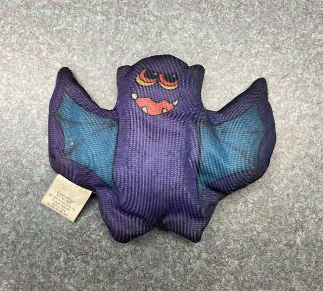 VINTAGE SMOOSHEES HALLOWEEN Hideaways Hallmark Purple Bat 4" Plush Toy ...